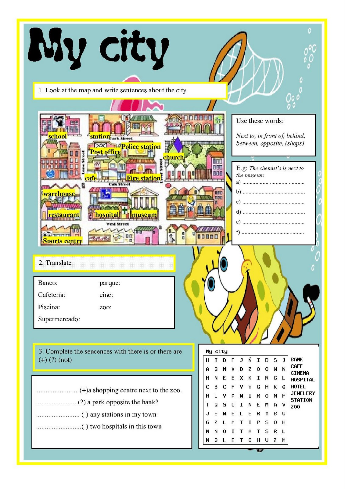 English for children: My city