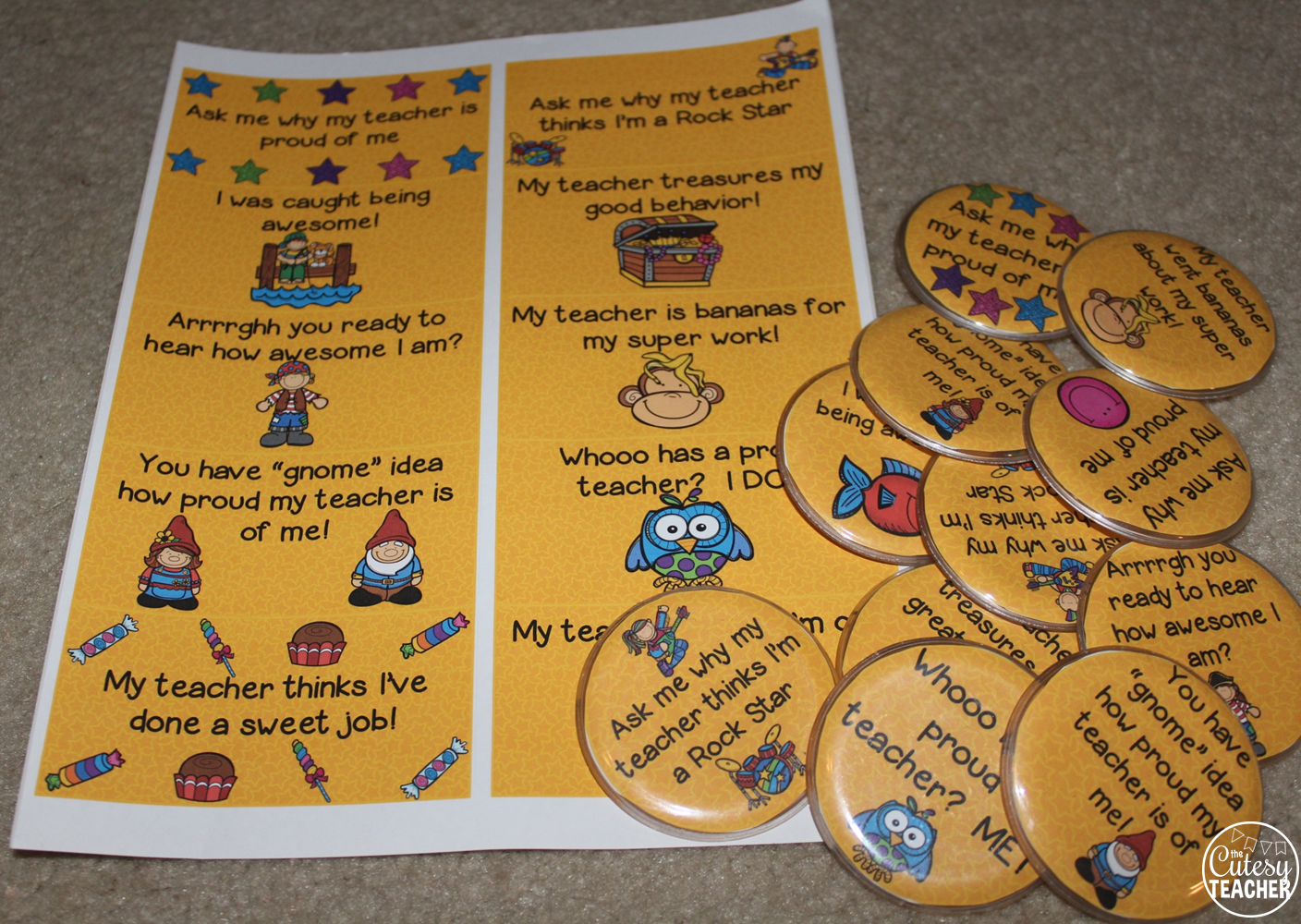 The Cutesy Teacher: Student Recognition