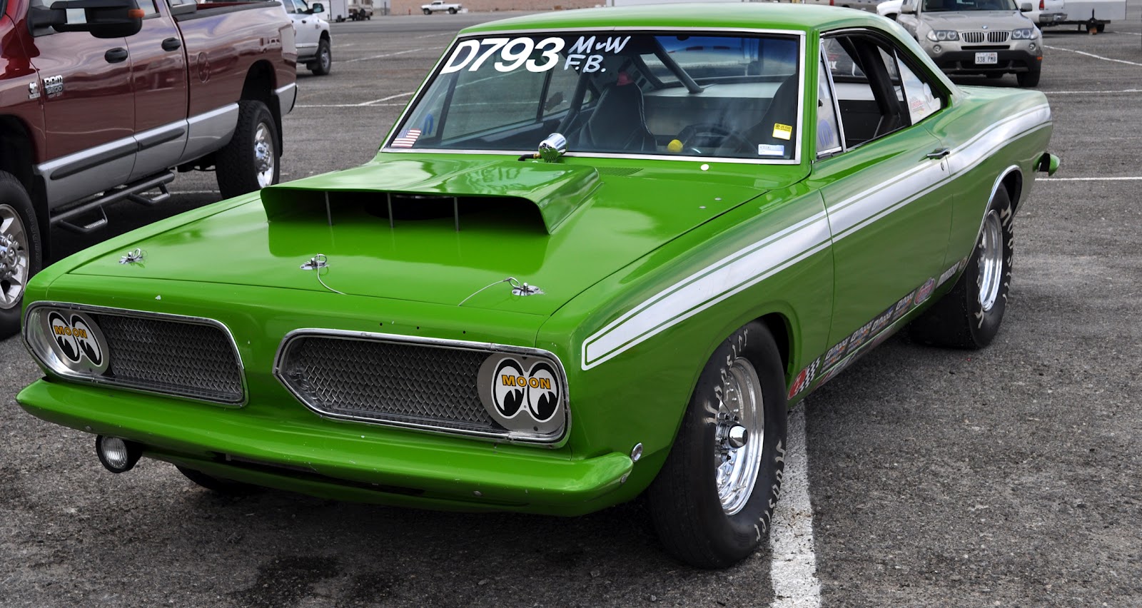Just A Car Guy: Mopar Muscle cars from all over the pits at Mopars at ...