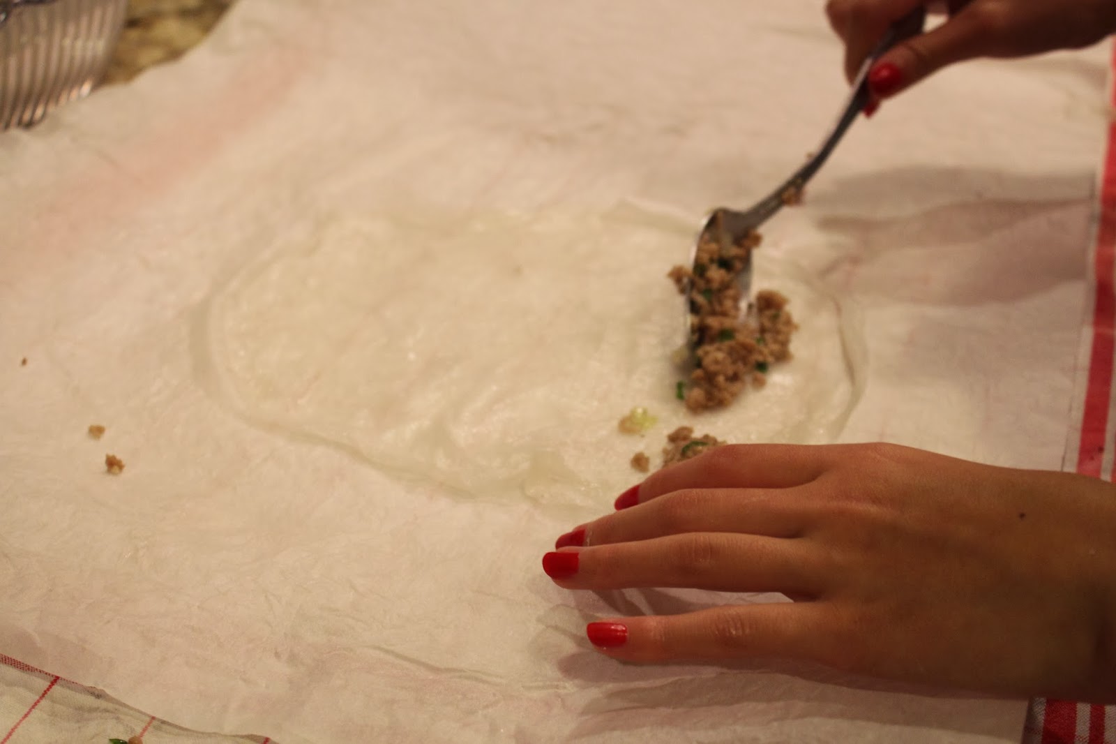 Hmong Fawm Kauv - Steam rice rolls - Kathy Nom Nom