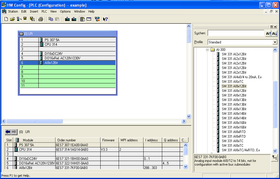 Siemens Automation: Ví Dụ Mẫu S7-300 - Cấu Hình Phần Cứng