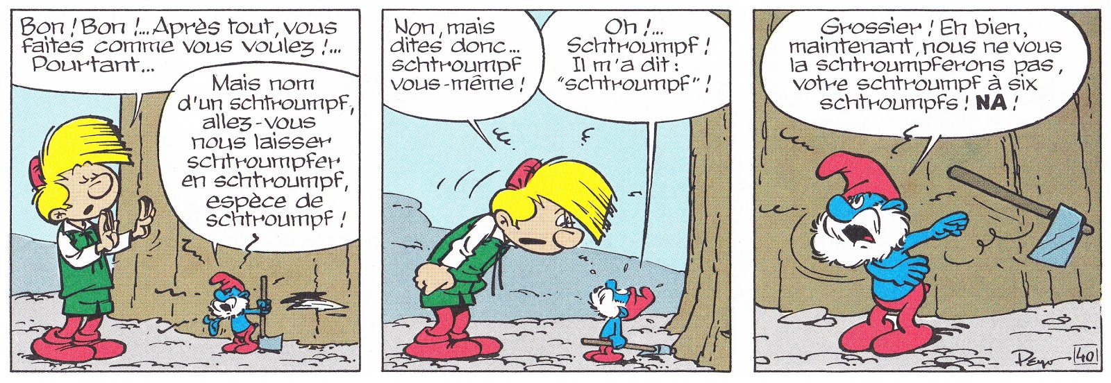 Le Zouave Interplanétaire: La bande dessinée schtroumpf de multiples ...