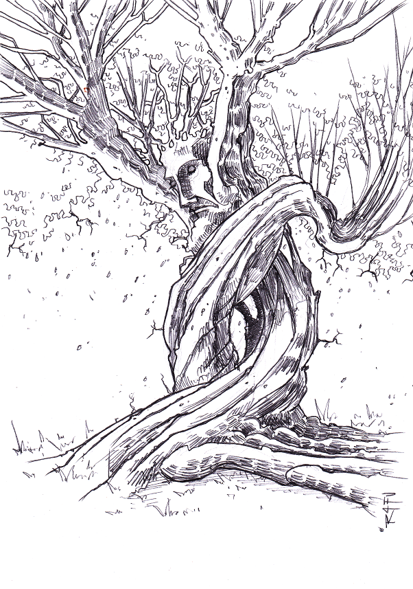 The Art of RAFU: 9 Illustrations of Ents - Lord of the Rings