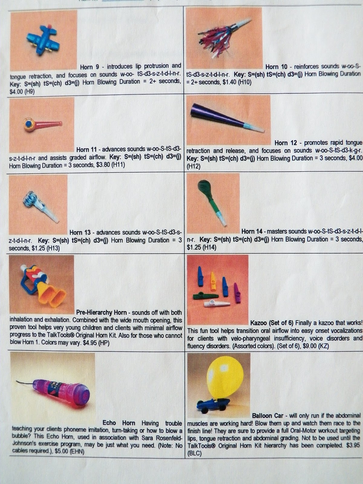 Motivated Parent - Successful Child: Whistle and Horns as Therapy Tools