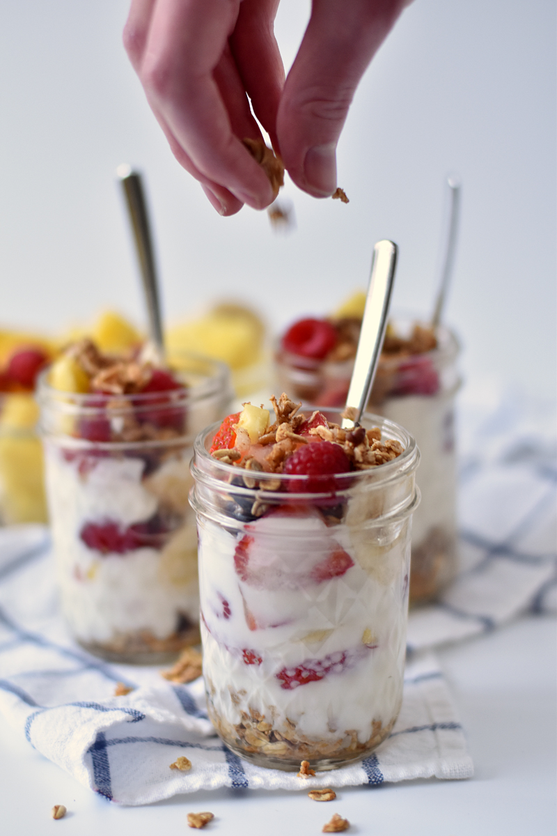 Sourdough Sunday: Fruit Parfaits with Homemade Maple Syrup Granola