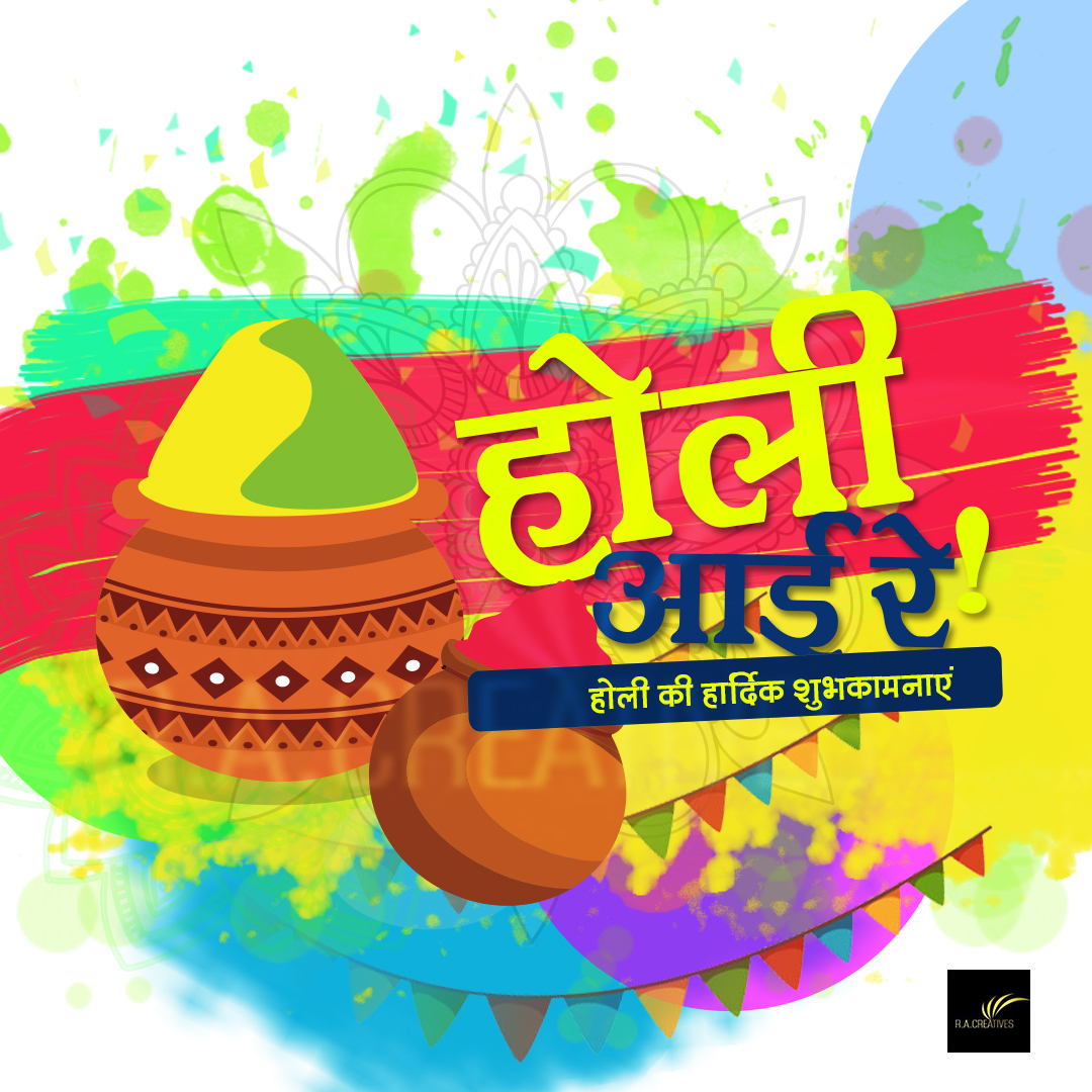 Holi wishing post and Infographics Design