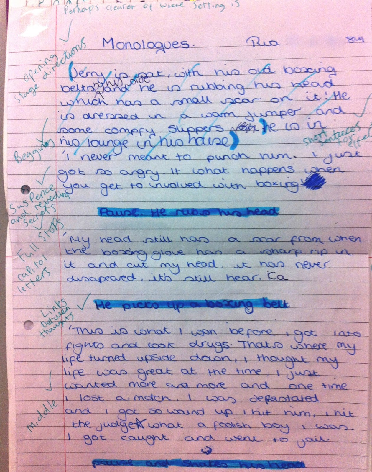 englishified: Year 8 monologues - using 'Marginal Gains' and 'next ...