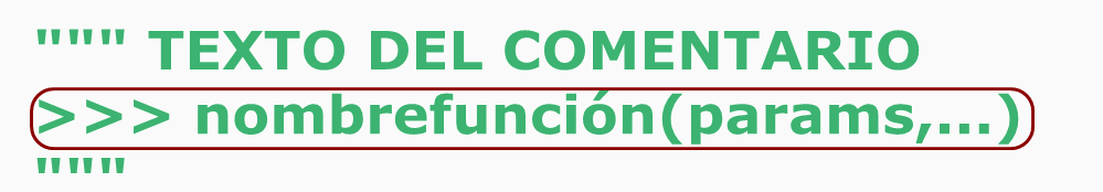 APRENDER A PROGRAMAR CON PYTHON: DOCSTRINGS