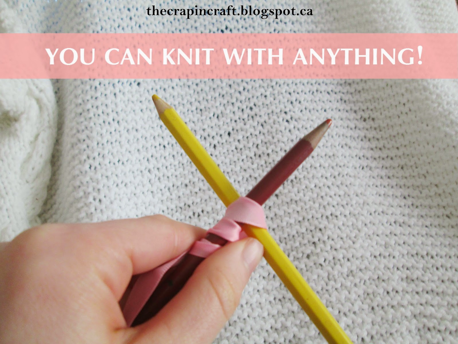 Putting the Crap in Craft: You can knit with anything!