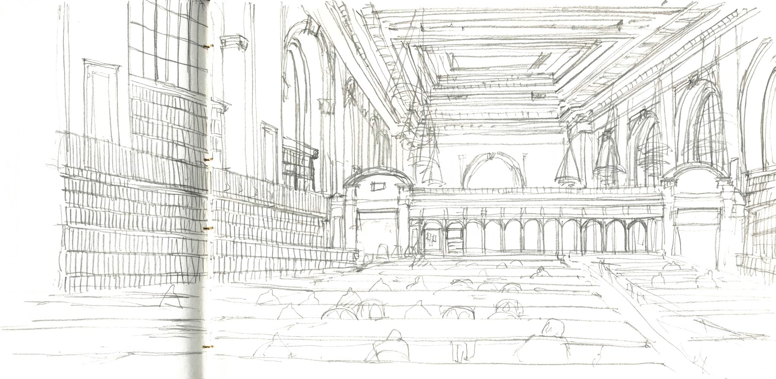 Transparent Sketches: 38. New York Public Library