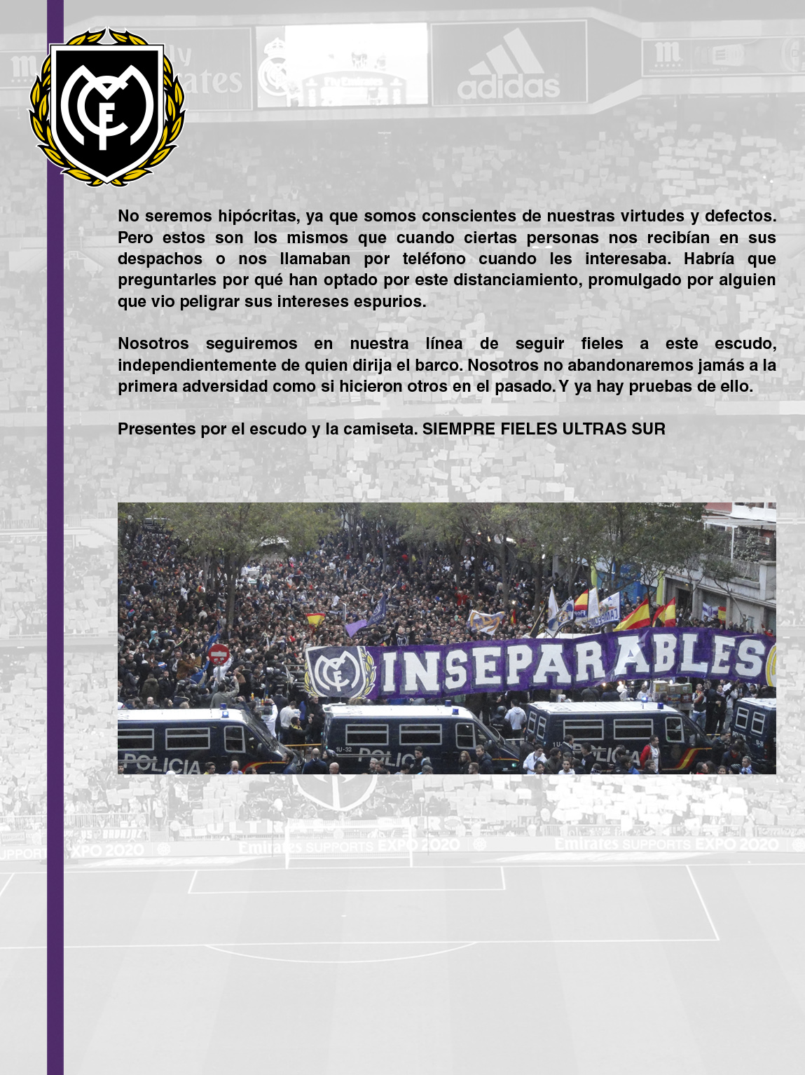 Fondo Sur 1980: Comunicado 25/11/2015