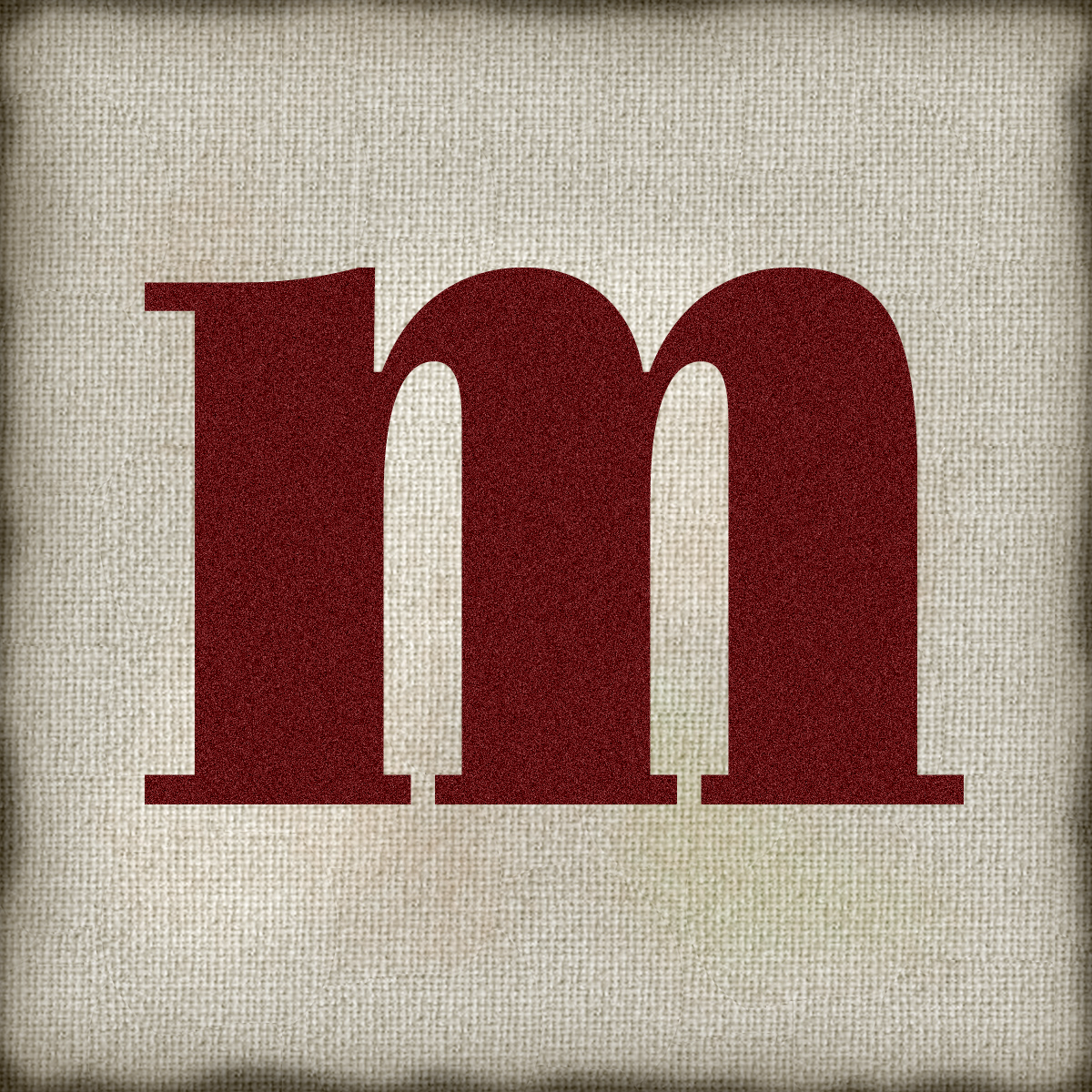 Red on Square Linen Digital Scrapbook Alphabet—Lowercase – Granny ...