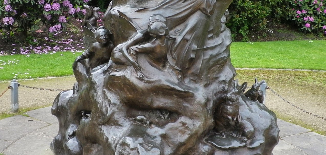 art wonder every day: Peter Pan sculpture, Sefton Park, Liverpool