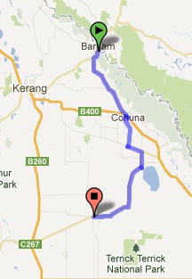 4 pedals & 4 paws: Koondrook to Pyramid Hill