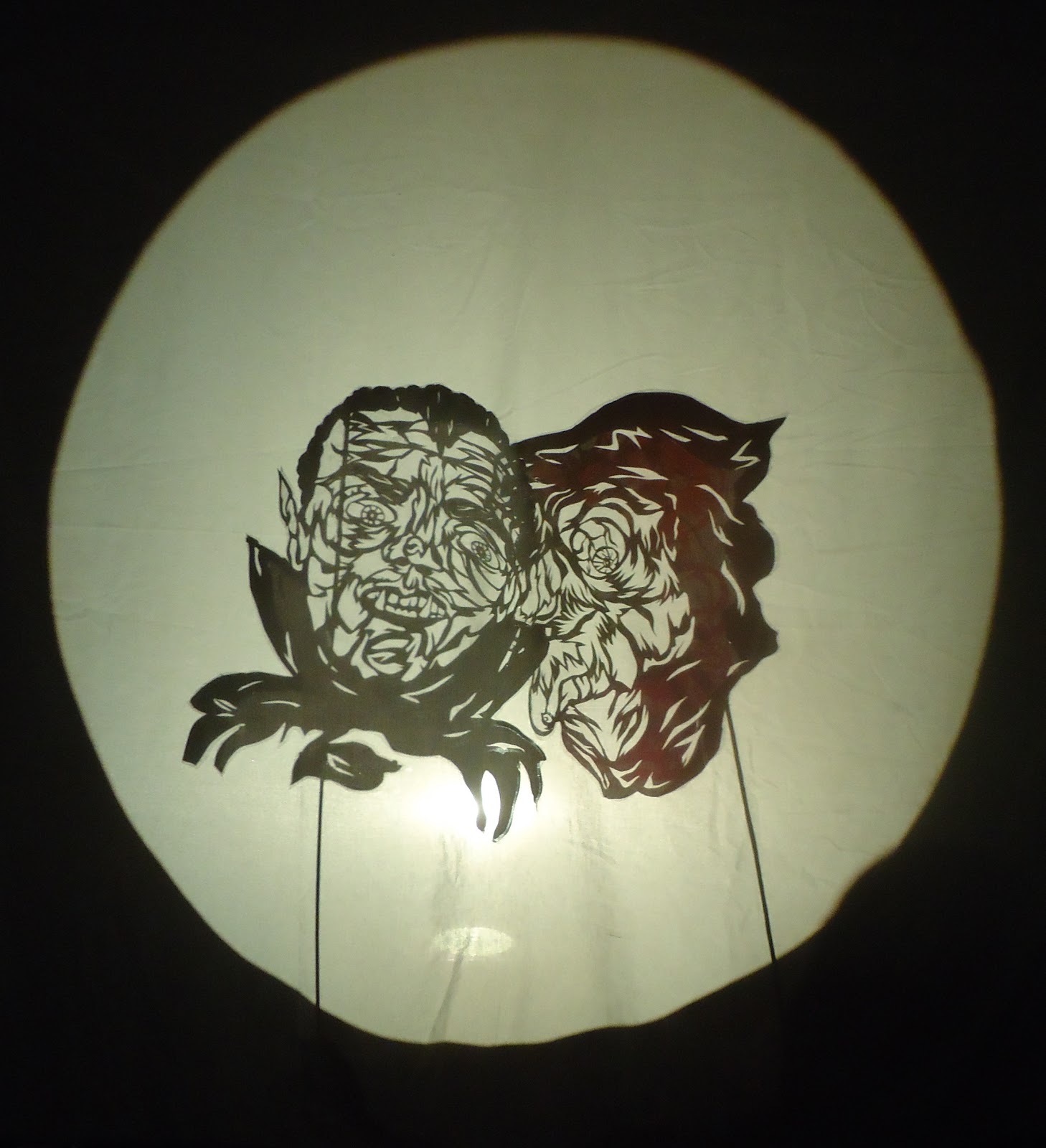 Rusty Nail Studio: Shadow Puppets for Halloween on Monster Island