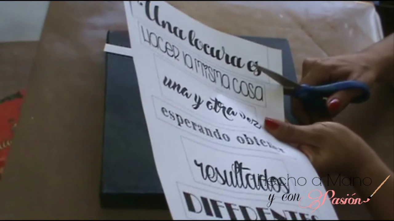 HECHO A MANO Y CON PASIÓN: CUADRO DECORADO CON LETTERING