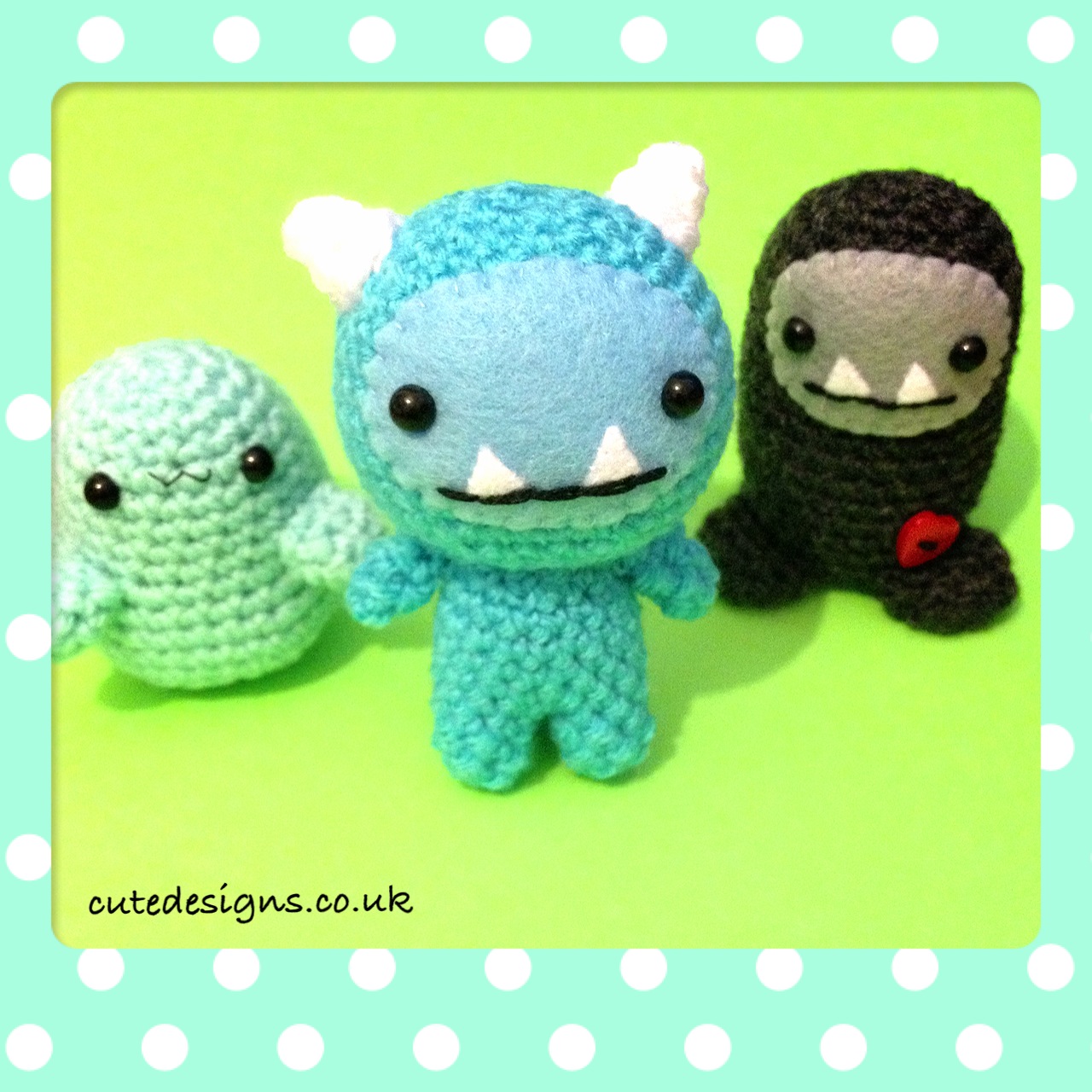 Cute Designs UK - Amigurumi, Kawaii and Plush Love: Amigurumi Mini Monsters