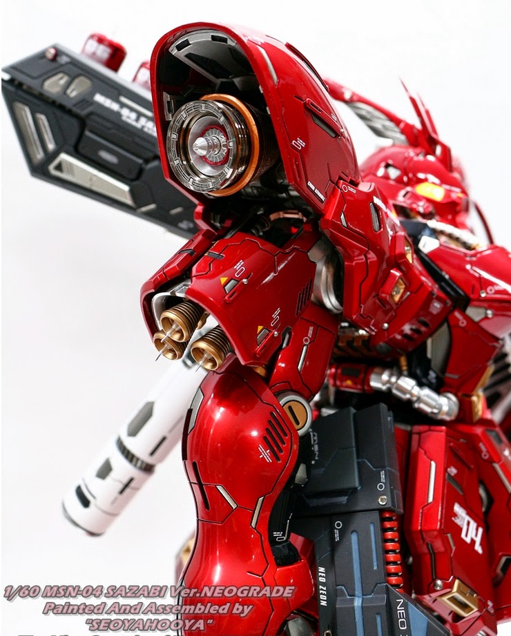 GUNDAM GUY: NeoGrade 1/60 MSN-04 Sazabi - Painted Build