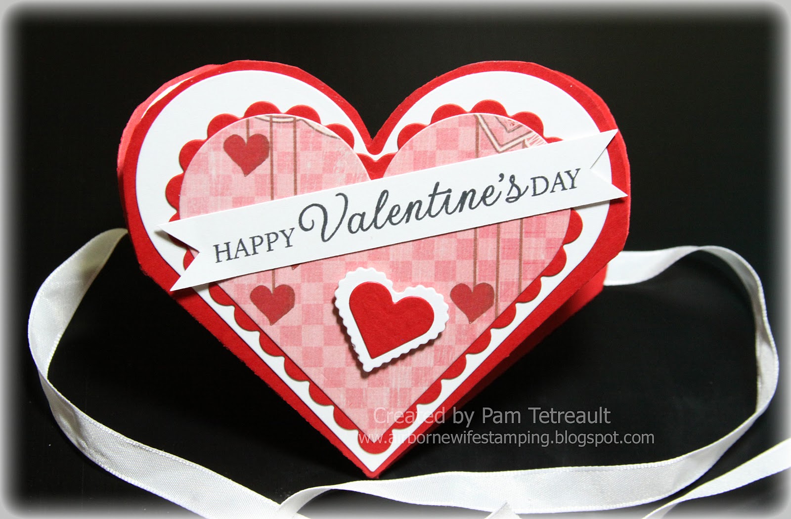 airbornewife's stamping spot: Exploding Heart Valentine Card