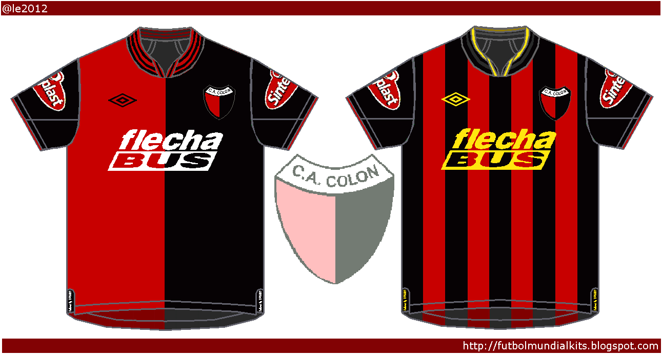 Fútbol Mundial Kits - Uruguay: C. A. Colón - 2012 (sudamericana)