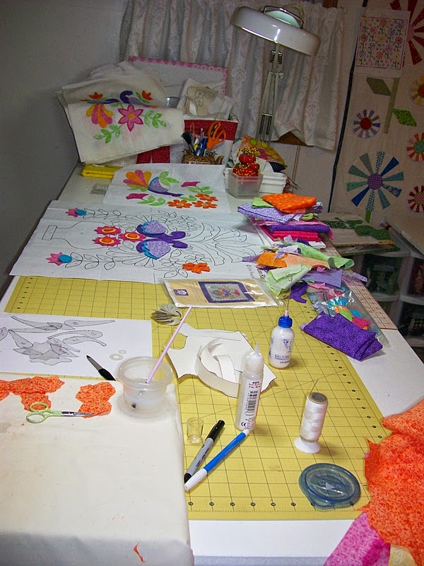 Podunk Pretties Quilting: Messy Design Wall Monday