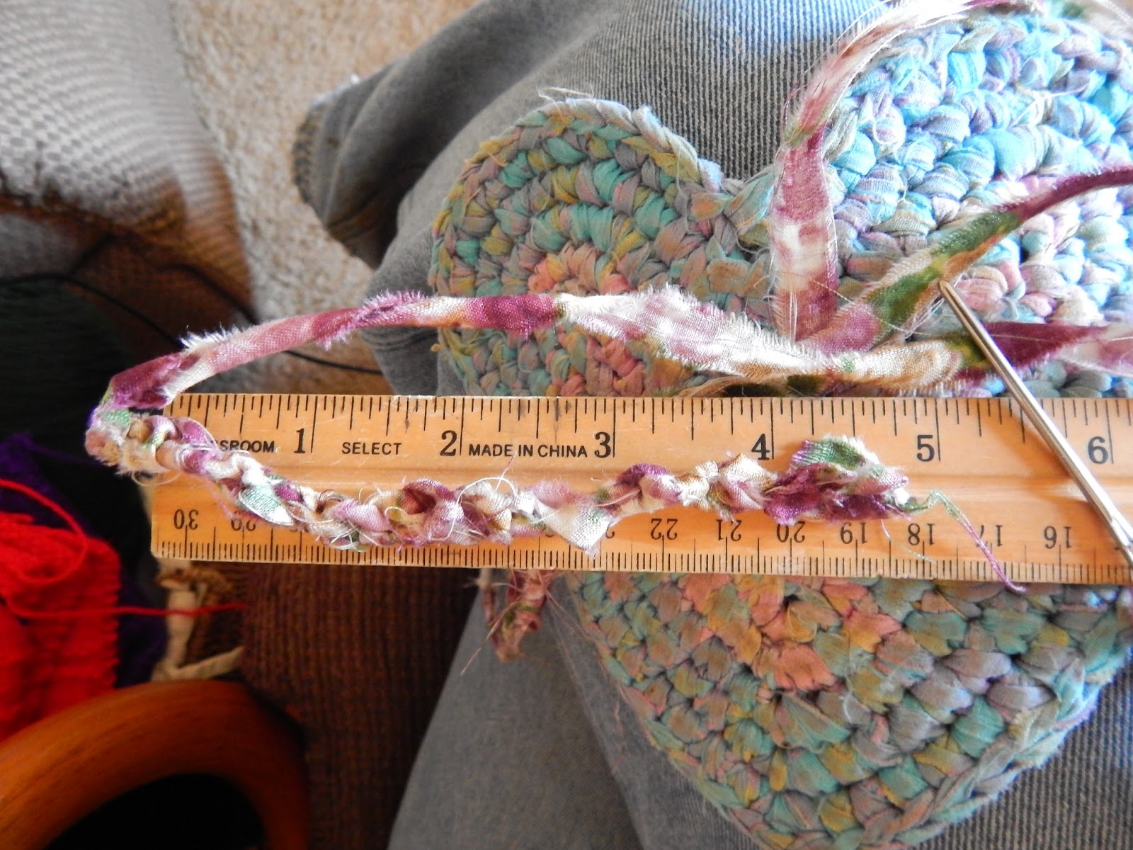 Thoughts from Frank and Fern: Guess What? Rag Rug Coasters