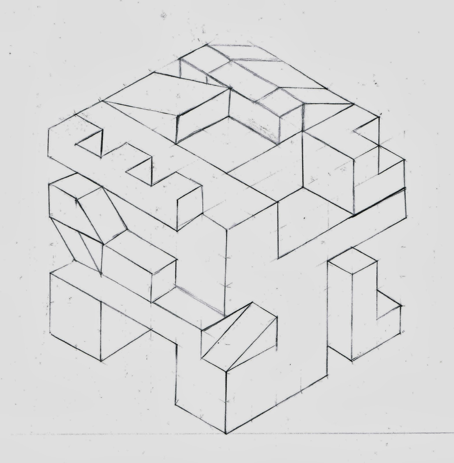porque tu cresces em Arte!": Decomposição de um cubo isométrico
