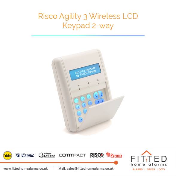 Fitted Home Alarms VisonicPowermaster : Risco Agility 3 Wireless LCD ...
