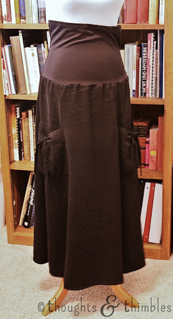 Thoughts and Thimbles: Maternity Skirt Pattern -- Simplicity 2655