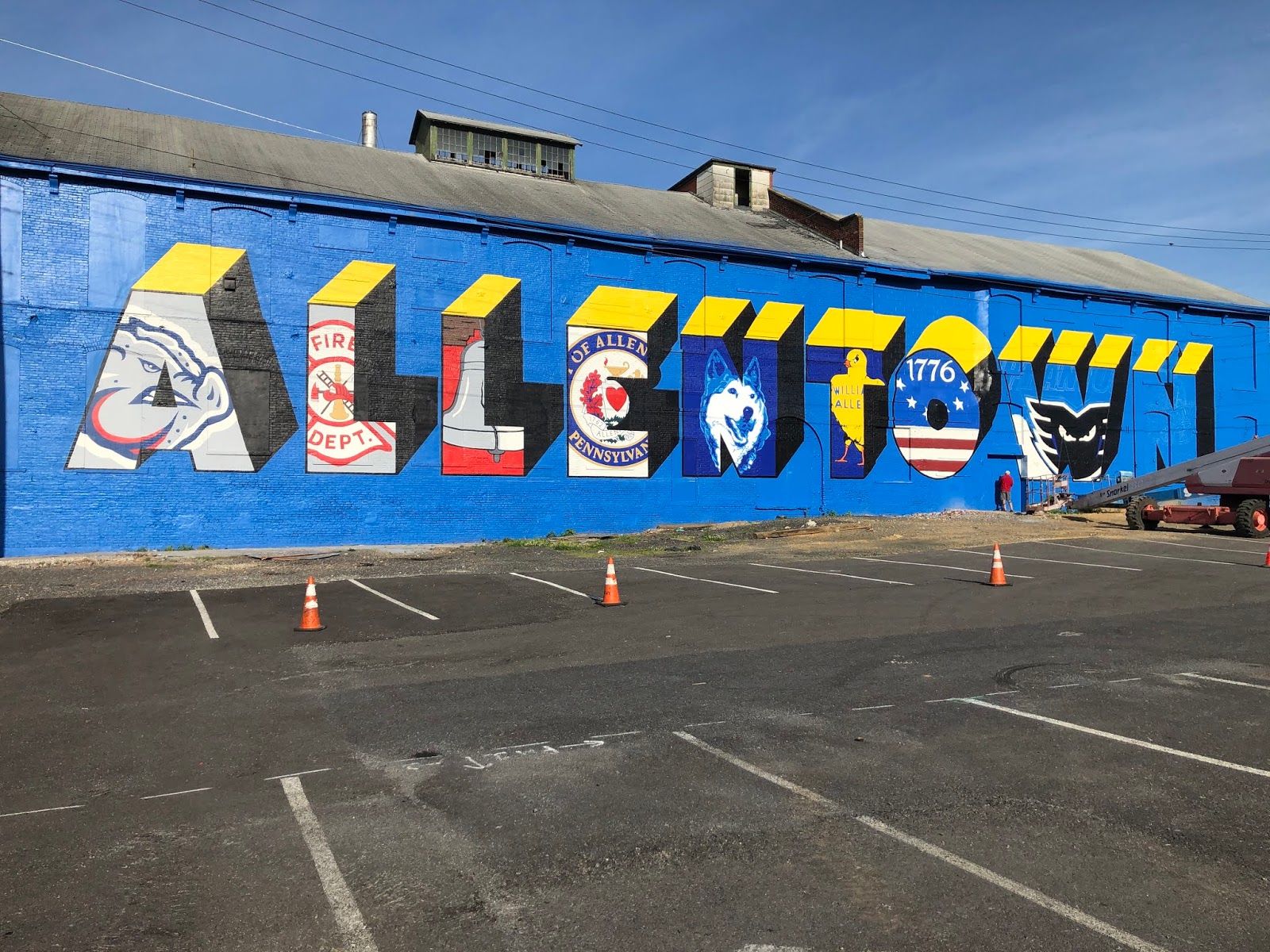 Lehigh Valley Ramblings: "Allentown" Sign Largest City ID Sign in US