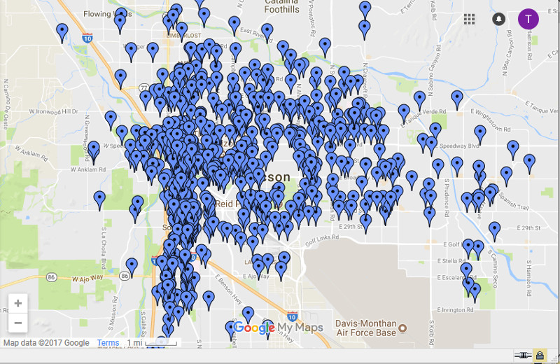 The Tucson Murals Project: Map of all 1,000 (or so) murals