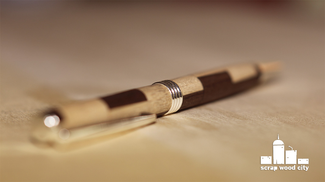 scrap wood city: How to make a segmented pen on the lathe