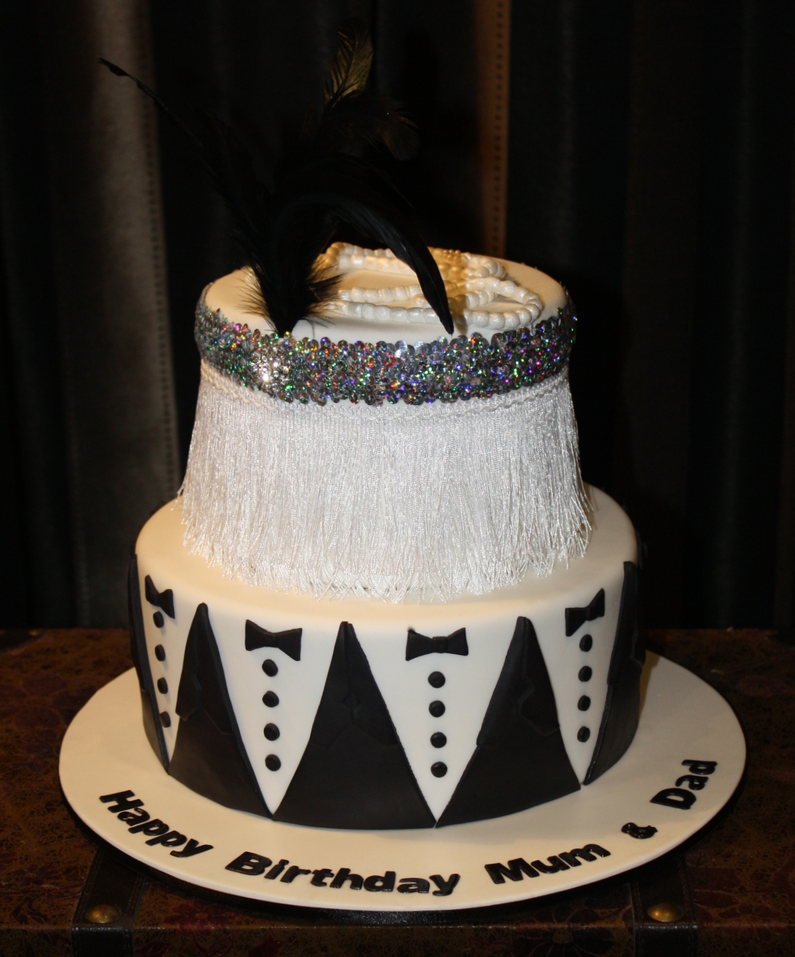Sandy's Cakes: 1920's Flapper joint 70th Birthday