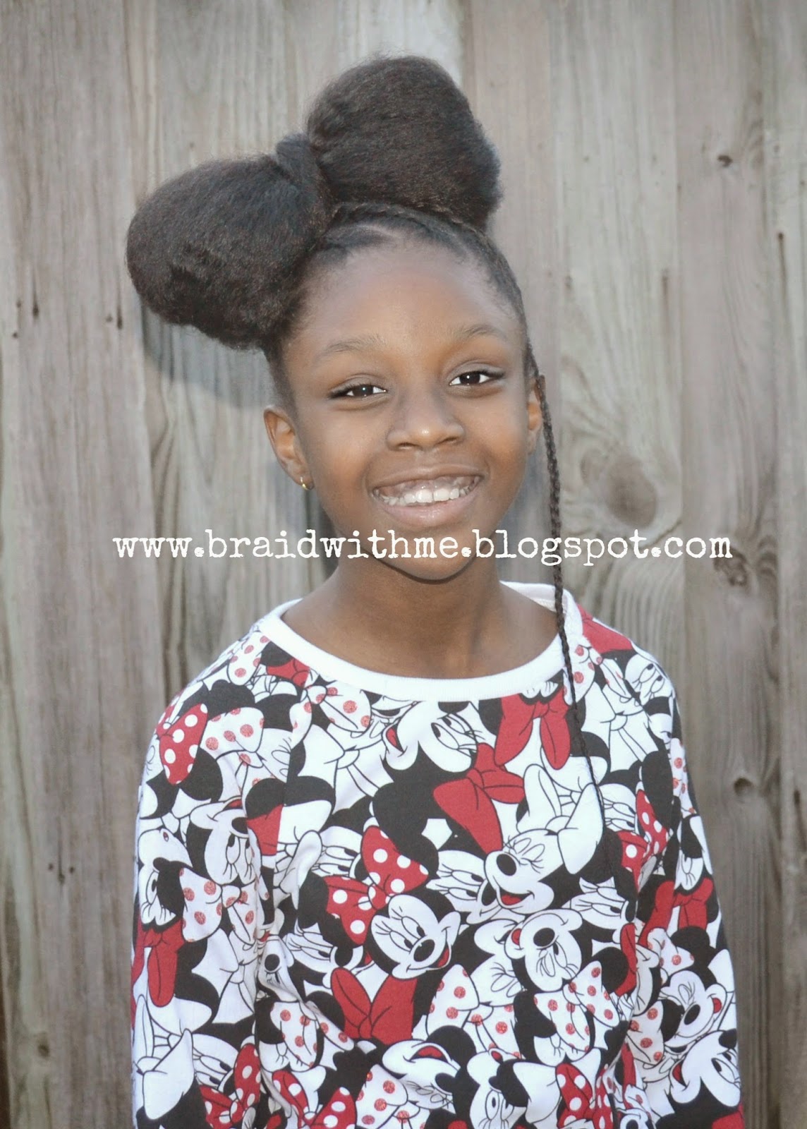 Braid with Me: A Natural Hair "Hair" Bow - Minnie Mouse Style