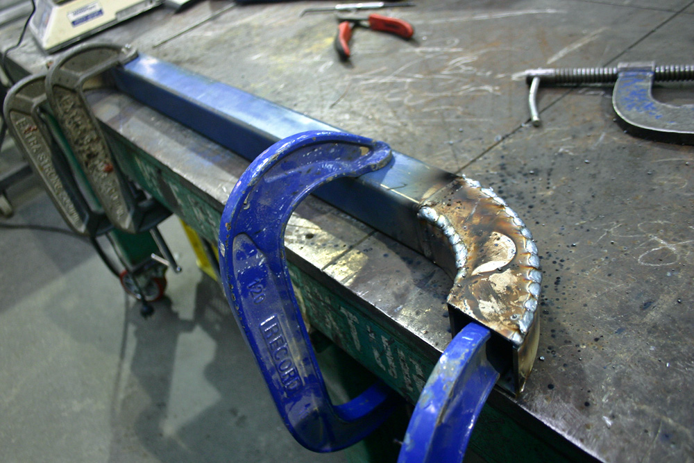 Beck Kustoms | Aaron Beck: Radiator frame / front rail support