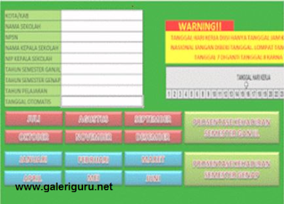 Format Absensi Guru Excel Sepanjang Masa dari Galeri Guru - Galeri Guru