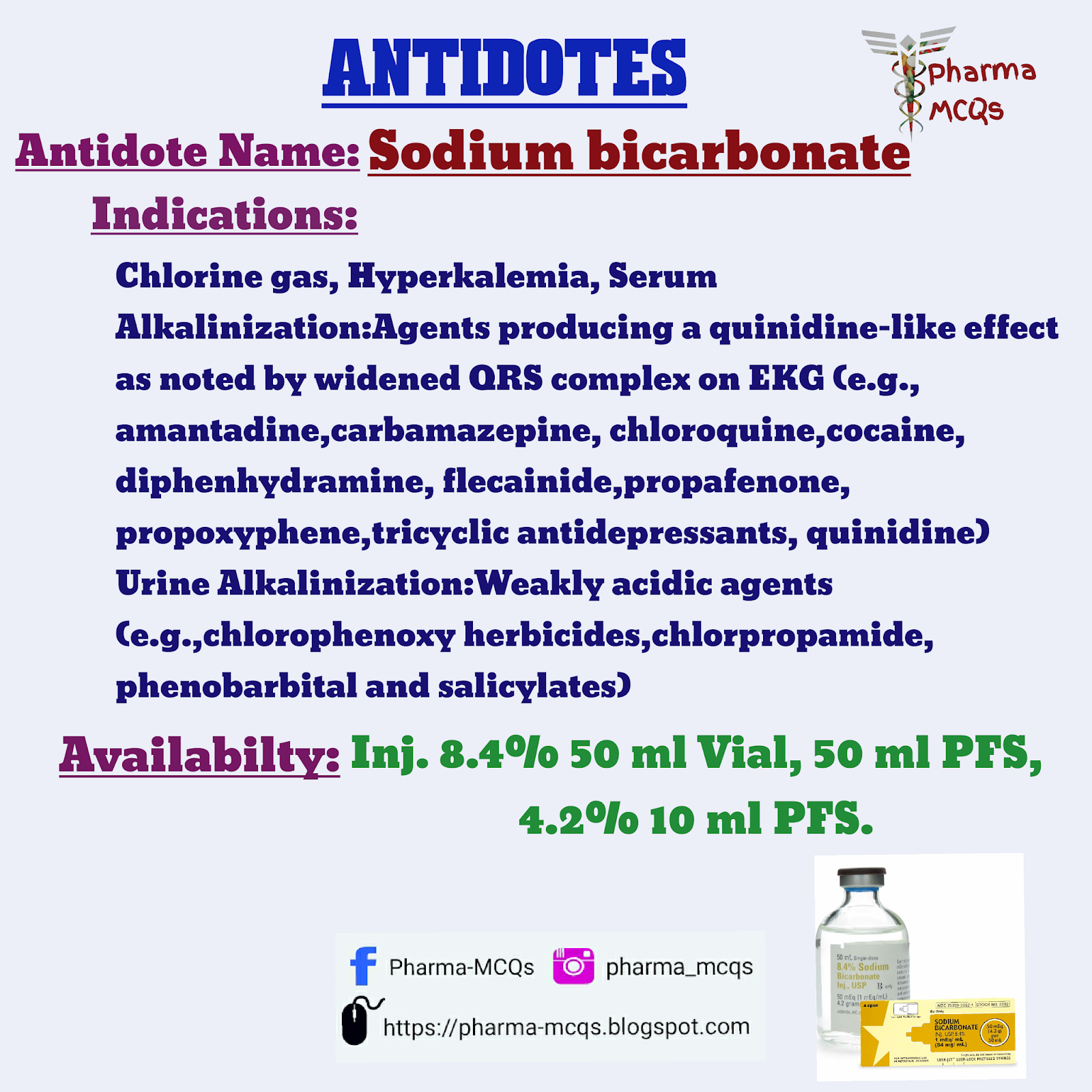Pharma-MCQs: Antidotes