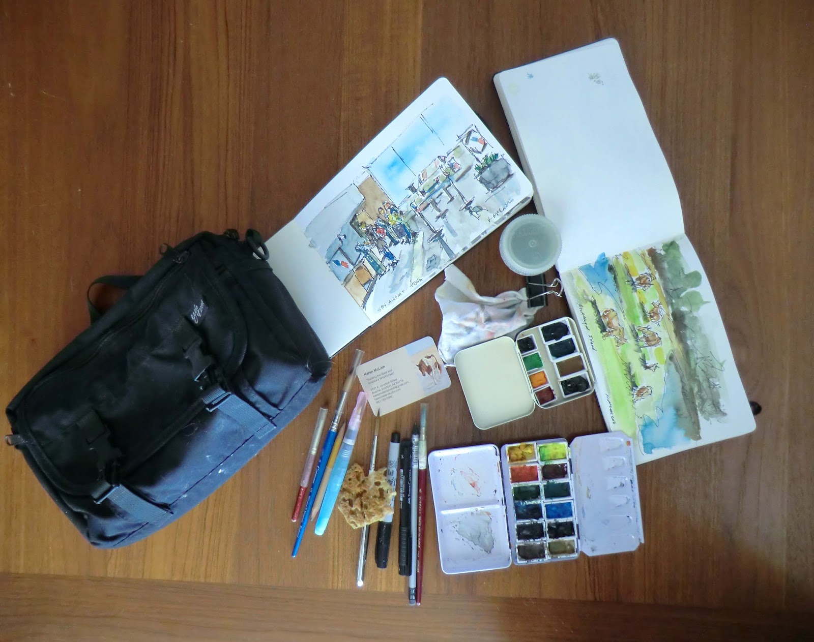 Karen McLain Studio: Watercolor Travel Kit