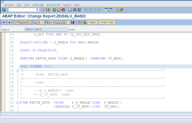 SAP TECH: Basic OO-ALV Report ( SE38 )