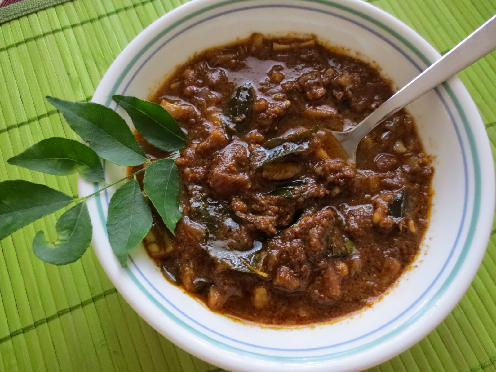 Pavakka / Kaypakka/Karela Theeyal(Bitter Gourd in Fried Coconut Gravy ...