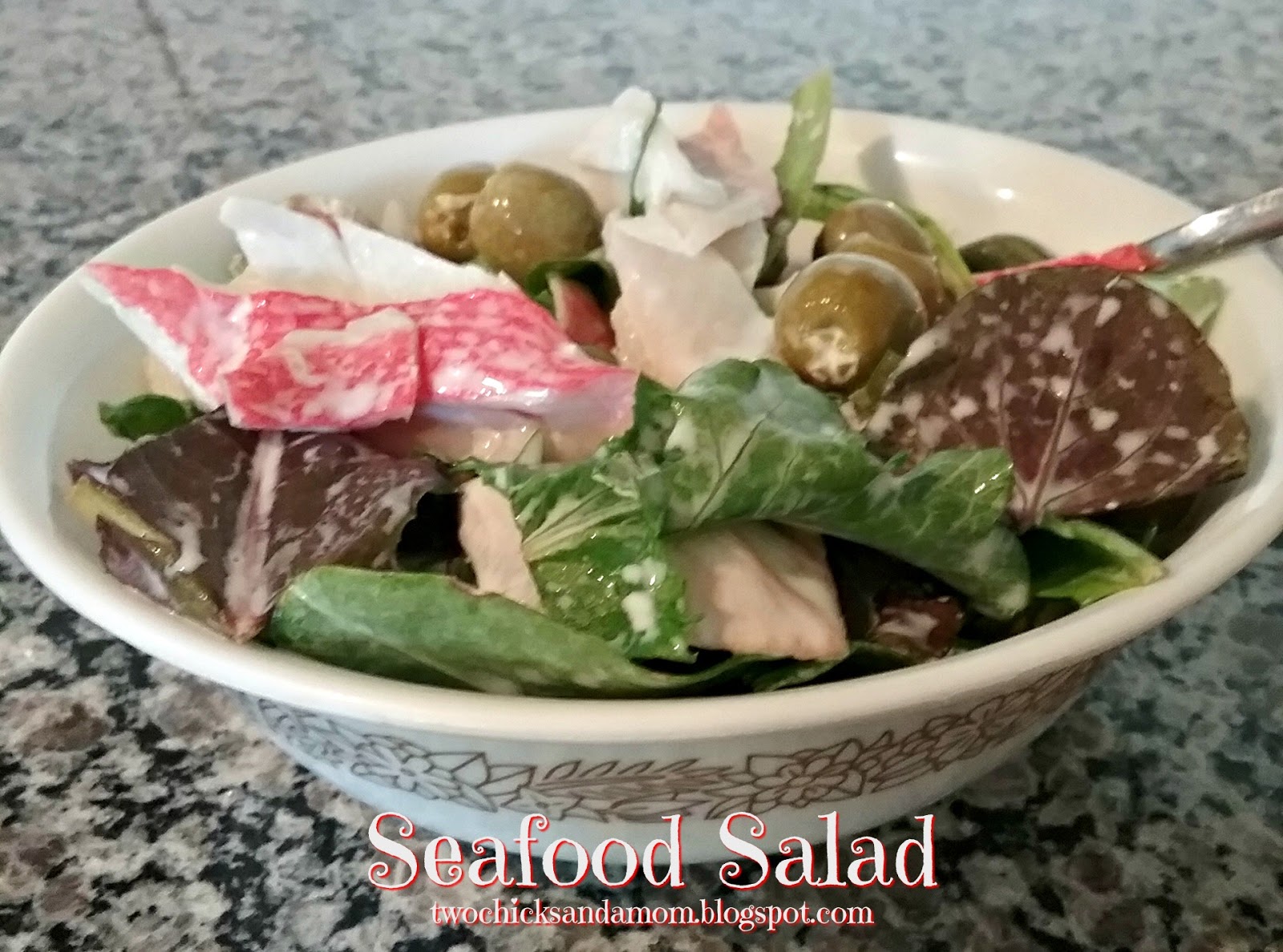 twochicksandamom.blogspot.com: Seafood Salad Recipe