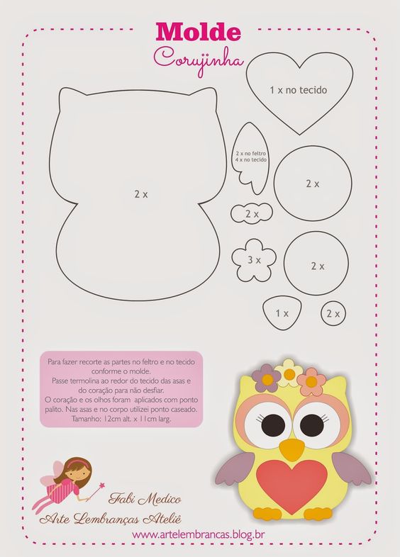 Capa de caderno em eva com molde - Ver e Fazer