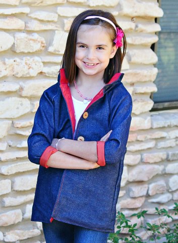Seamingly Smitten: girl's jacket sewing pattern - PDF sewing patterns ...