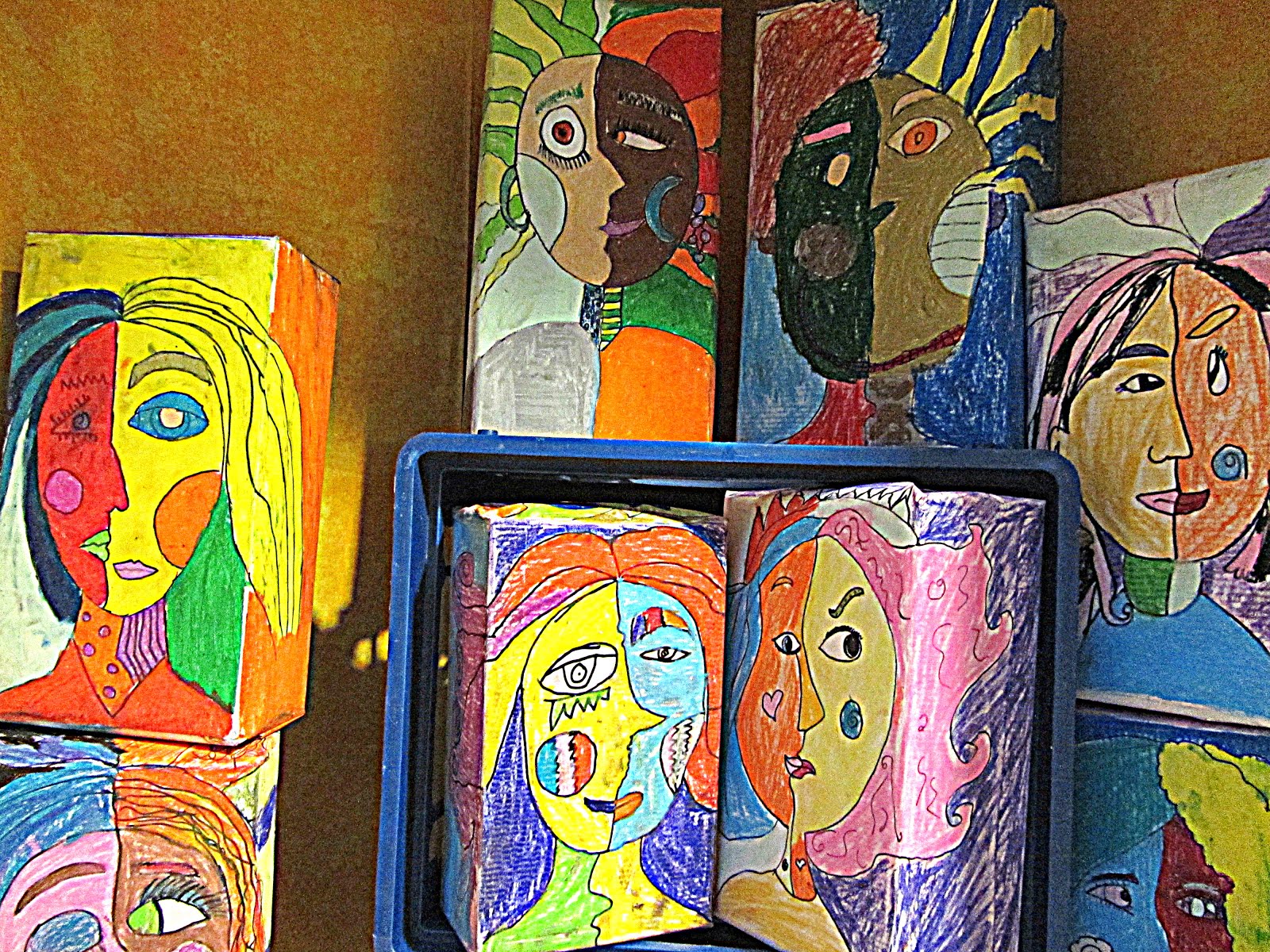 A Glimmer of Light: Picasso Cubist Faces