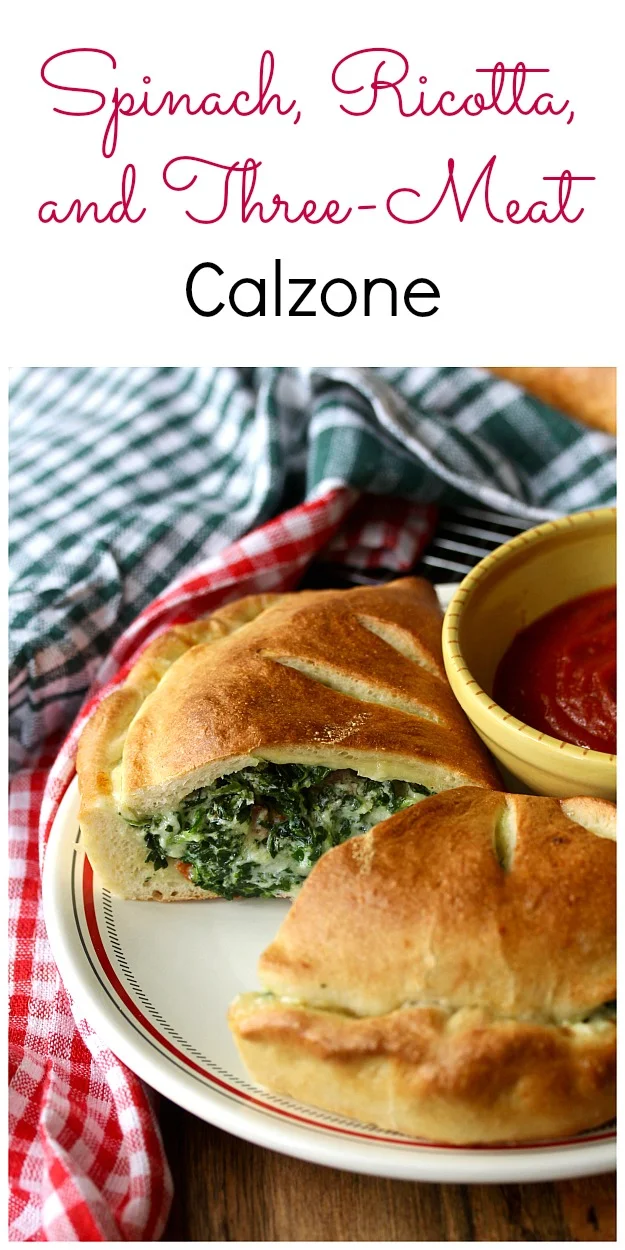 Spinach, Ricotta, and Three-Meat Calzones | Karen's Kitchen Stories