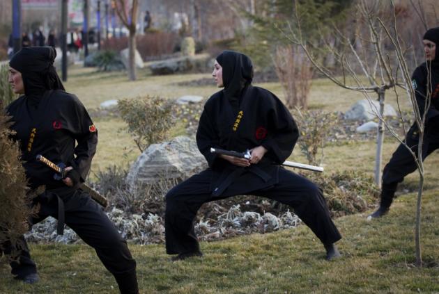 Iran's Female Ninjutsu Warriors - Magazine-Photoshoot - Actress, Models ...