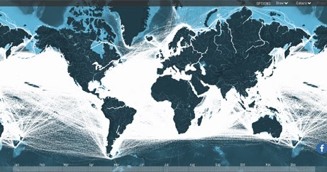 Maps Mania: The Incredible Map of World Shipping