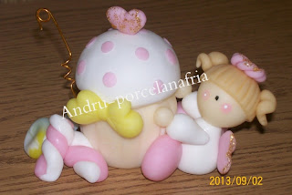 Andru Porcelana Fría: Candy angelitos Souvenir Bautismo