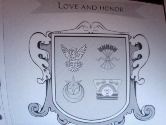 Out here in Pinon: Maynard Family Crest