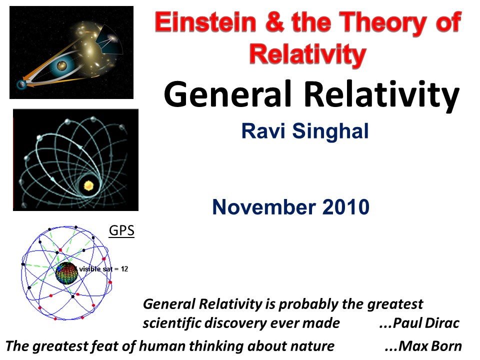 ektalks: General Theory of Relativity (Part 1) - a Course for the ...